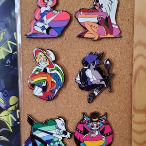 Hazbin Hotel Pride Enamel Pins - Etsy UK