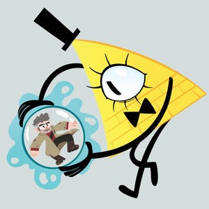 PRE-ORDER Bill Cipher and Ford 3D Keychain - Etsy UK
