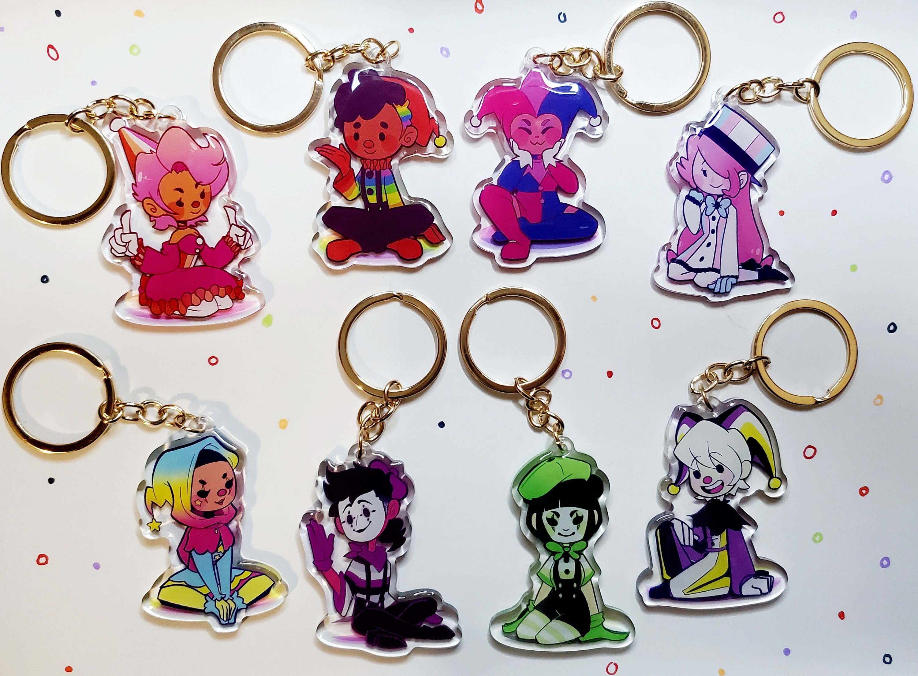 Pride Clown Keychains - Etsy