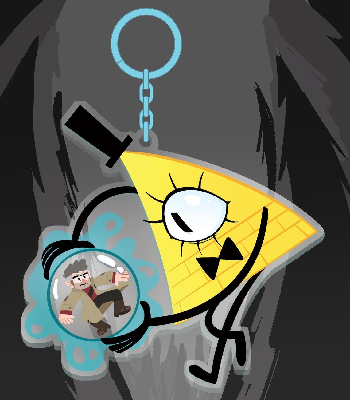 PRE-ORDER Bill Cipher and Ford 3D Keychain - Etsy UK