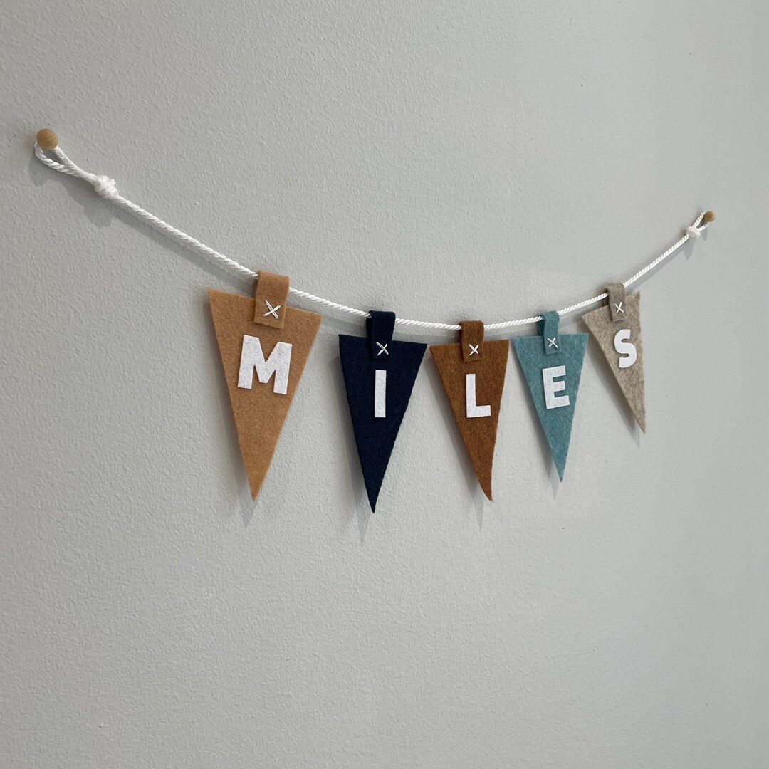 Mini Name Banner, Small Name Banner, Mini Garland, Small Garland ...