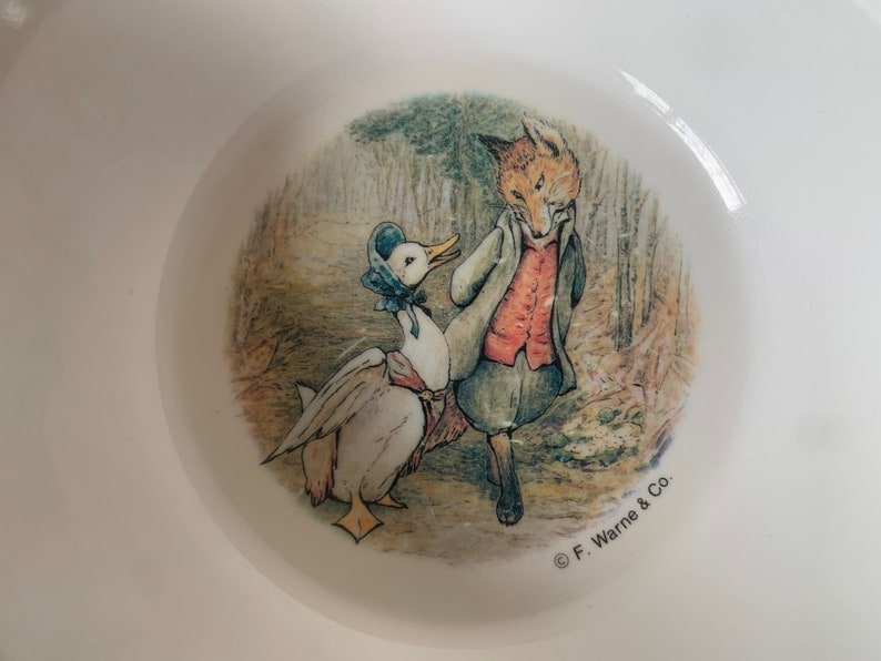 Peter Rabbit & Friends Divided Plate and Bowl Set - Etsy