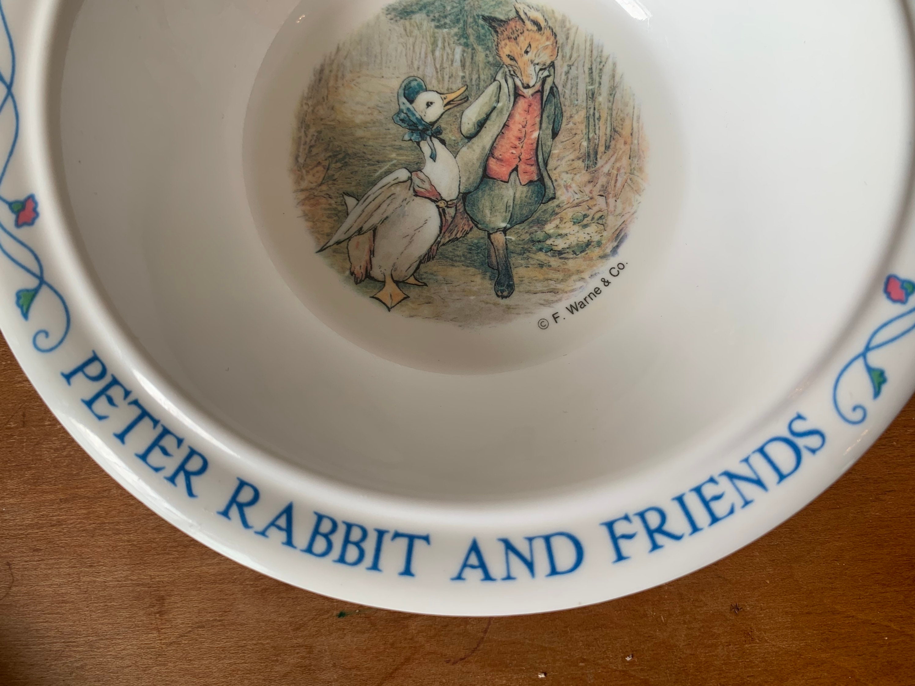 Peter Rabbit & Friends Divided Plate and Bowl Set - Etsy