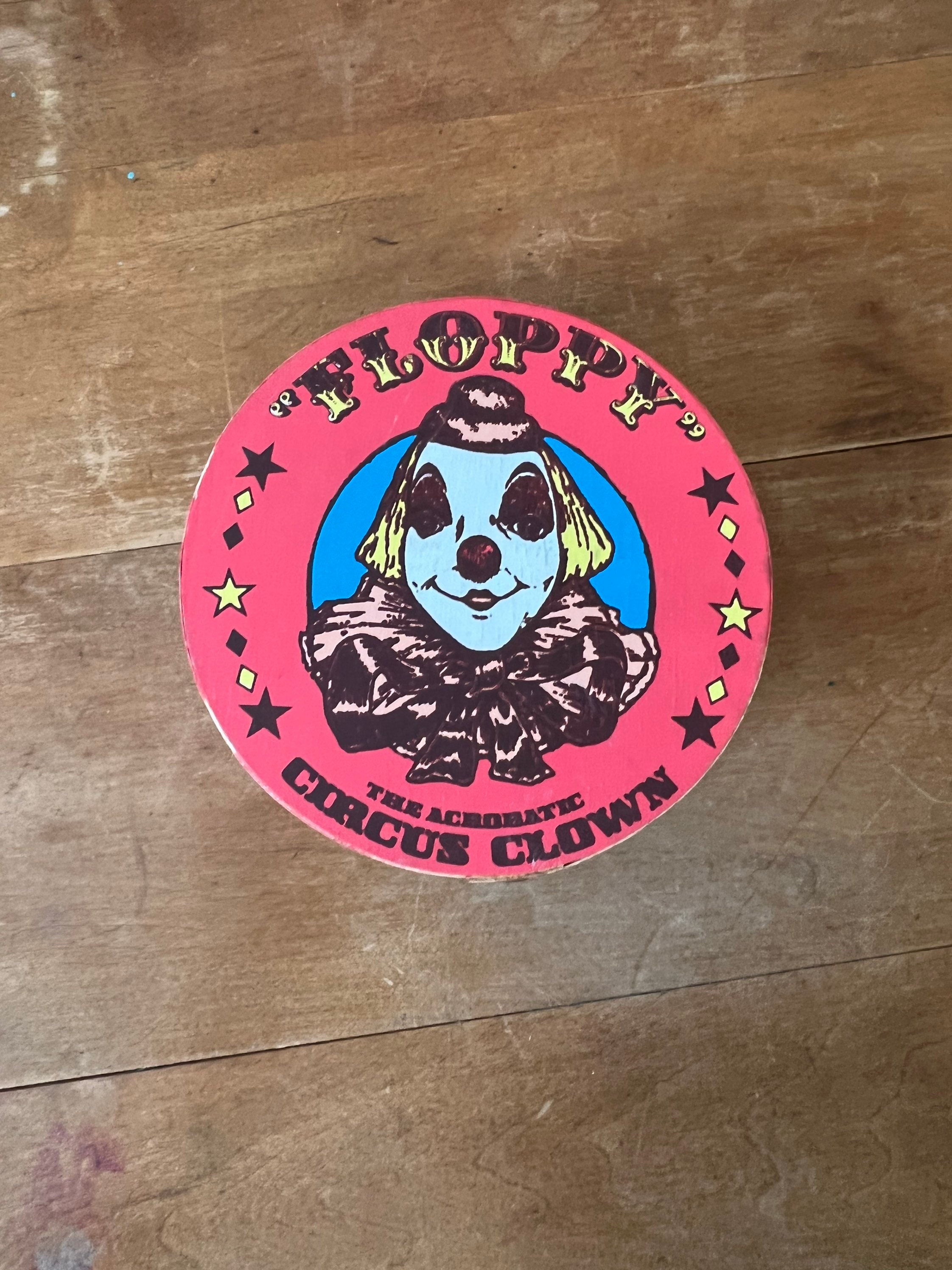 Vintage Enesco Floppy the Acrobatic Circus Clown Box - Etsy