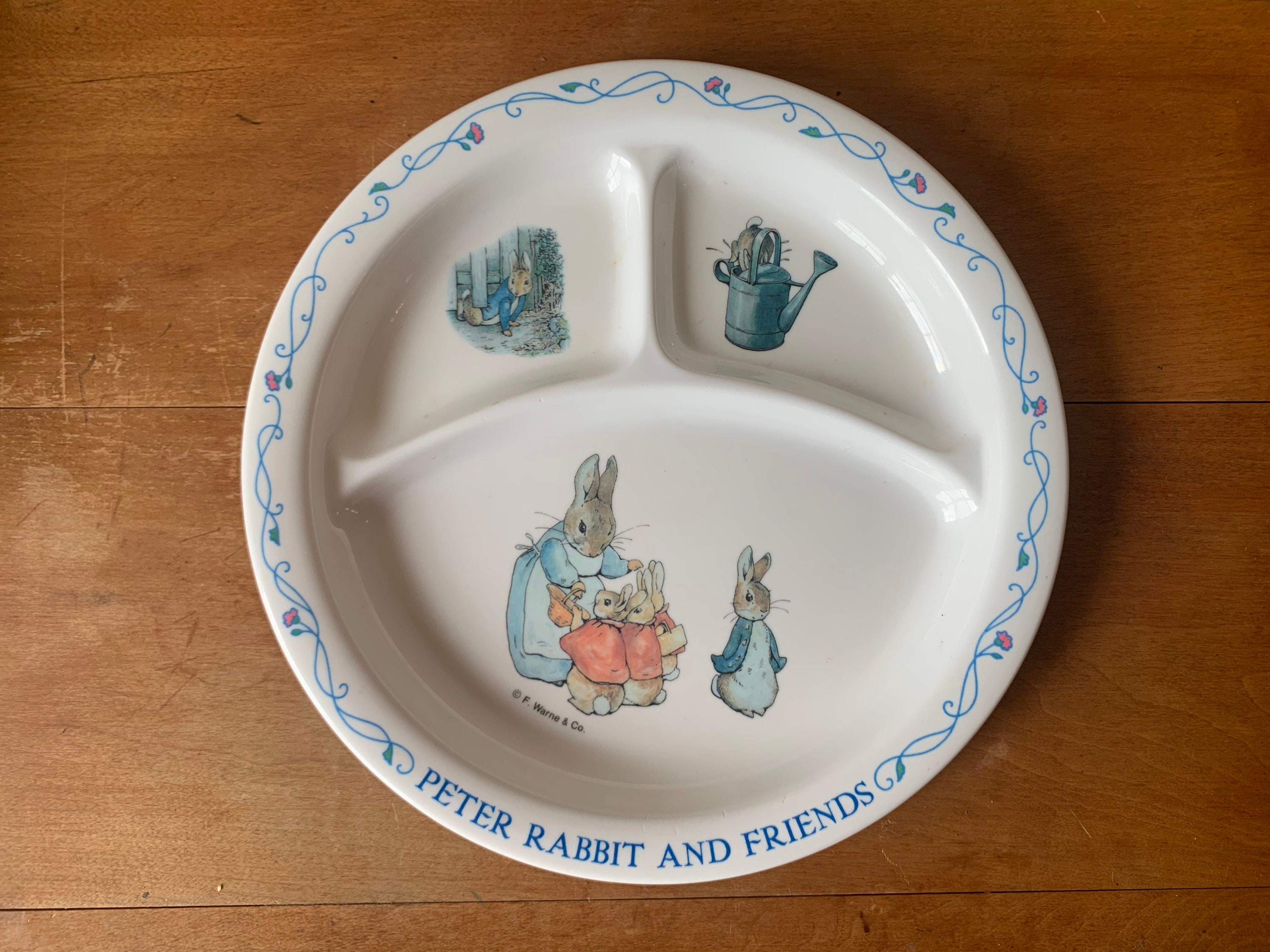 Peter Rabbit & Friends Divided Plate and Bowl Set - Etsy