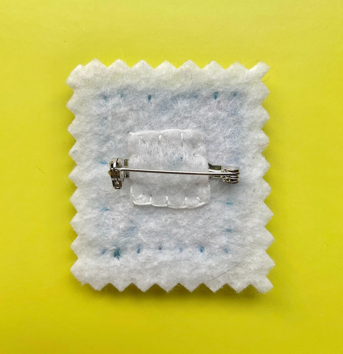 Hand Embroidered Felt Postage Stamp Pins - Etsy