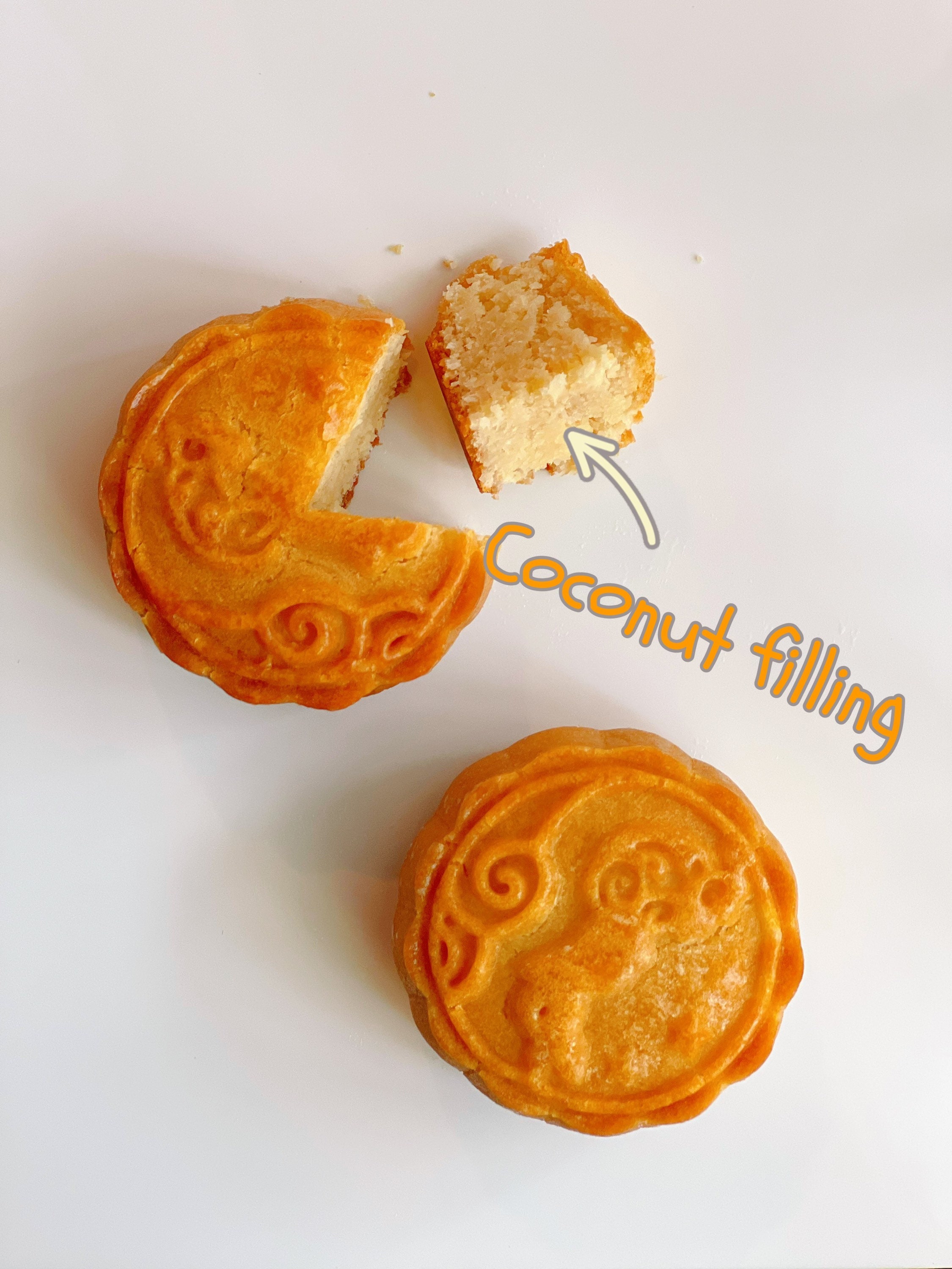 8pcs Fresh Made Mooncake With Coconut Filling 50g Each (over 35 Dollar ...