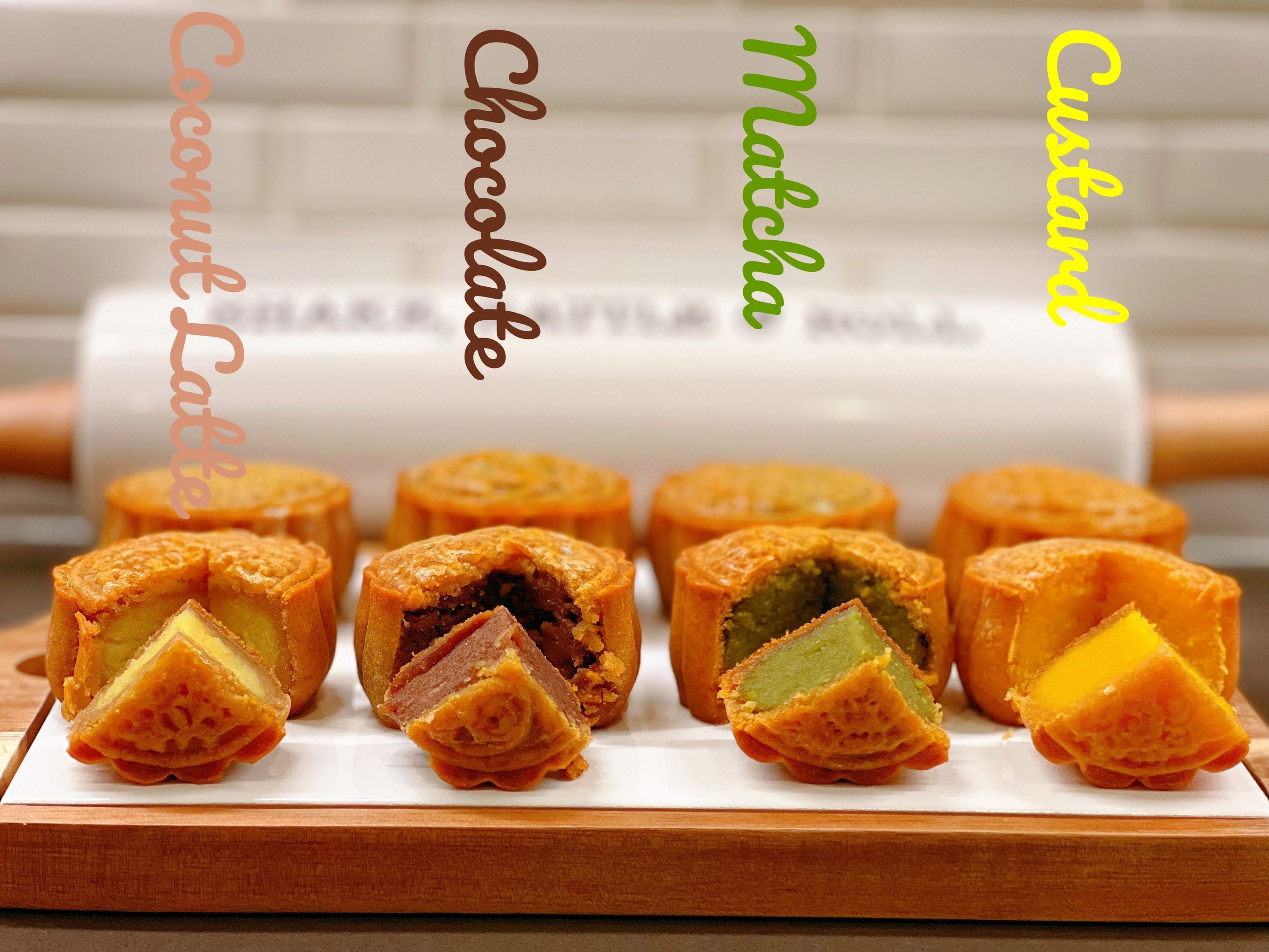 8pcs Fresh Made Mooncake 4-flavor Mixed Best Gift over 35 - Etsy