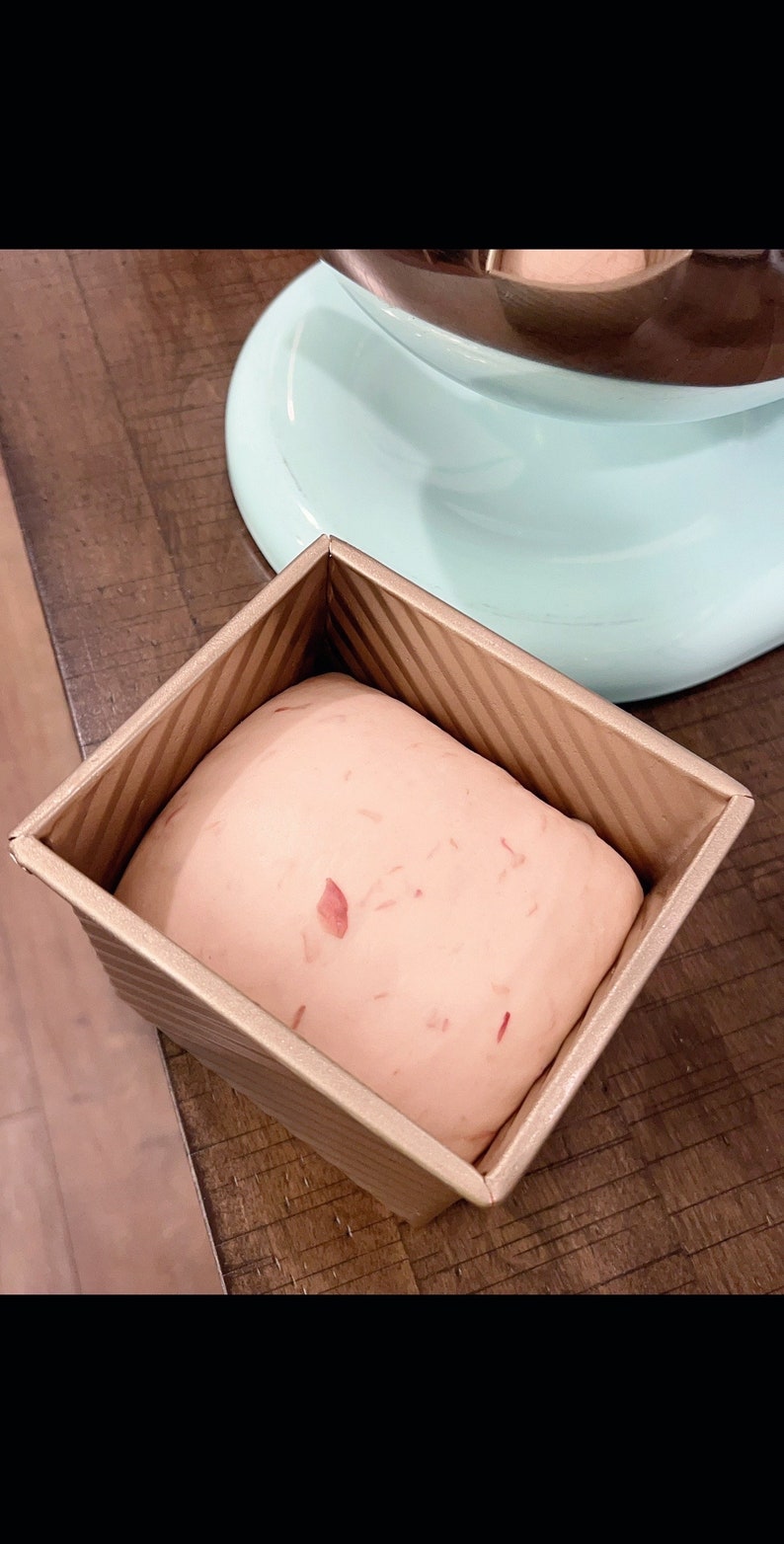 Fresh Made Pink Japanese Rose Flavor Hokkaido Milk Toast Loaf Bread ...