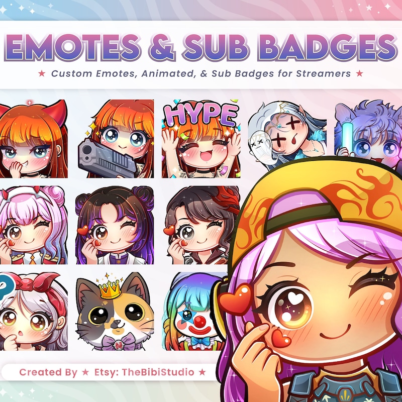 Twitch Stickers - Etsy