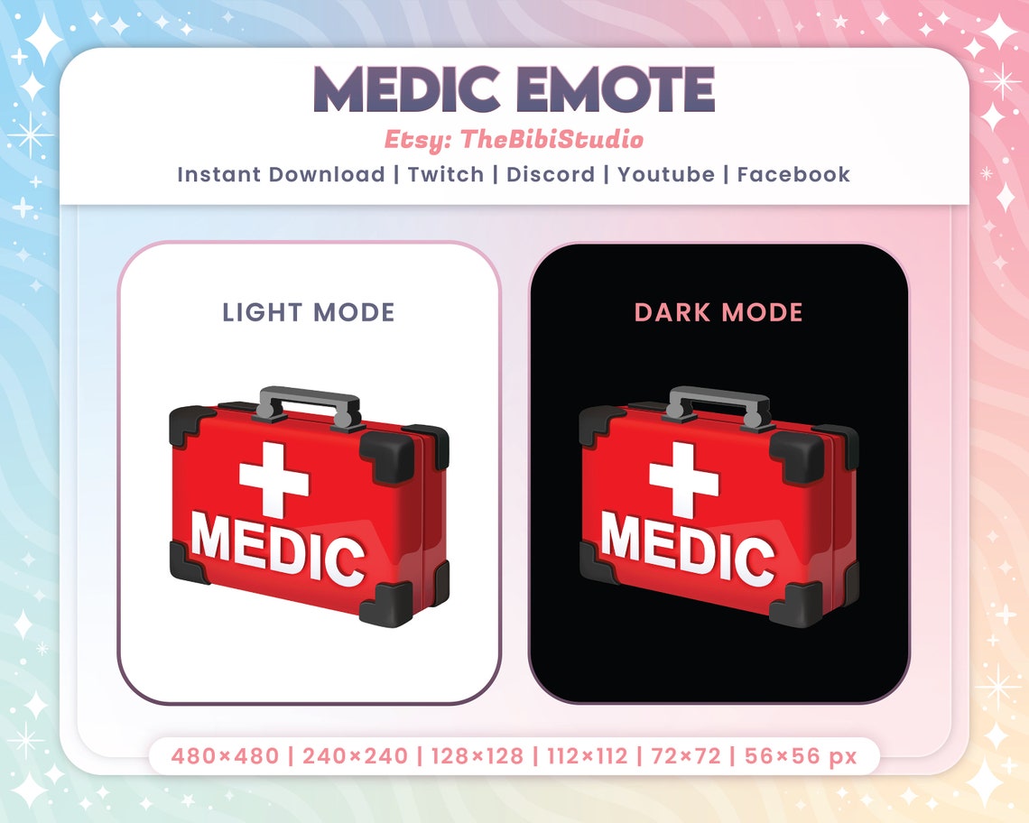 Medic Emote Heal Emote Twitch Emote Discord Emote Youtube Emote ...