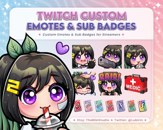 Custom Emotes for Streamer Custom Emojis & Stickers for - Etsy