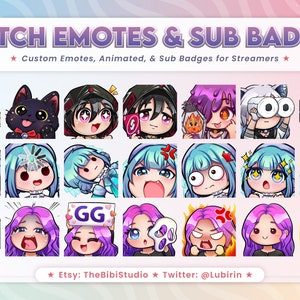 Custom Emotes for Streamer Custom Emojis & Stickers for - Etsy