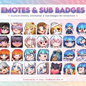 Custom Emotes for Streamer | Custom Emojis & Stickers for Twitch ...