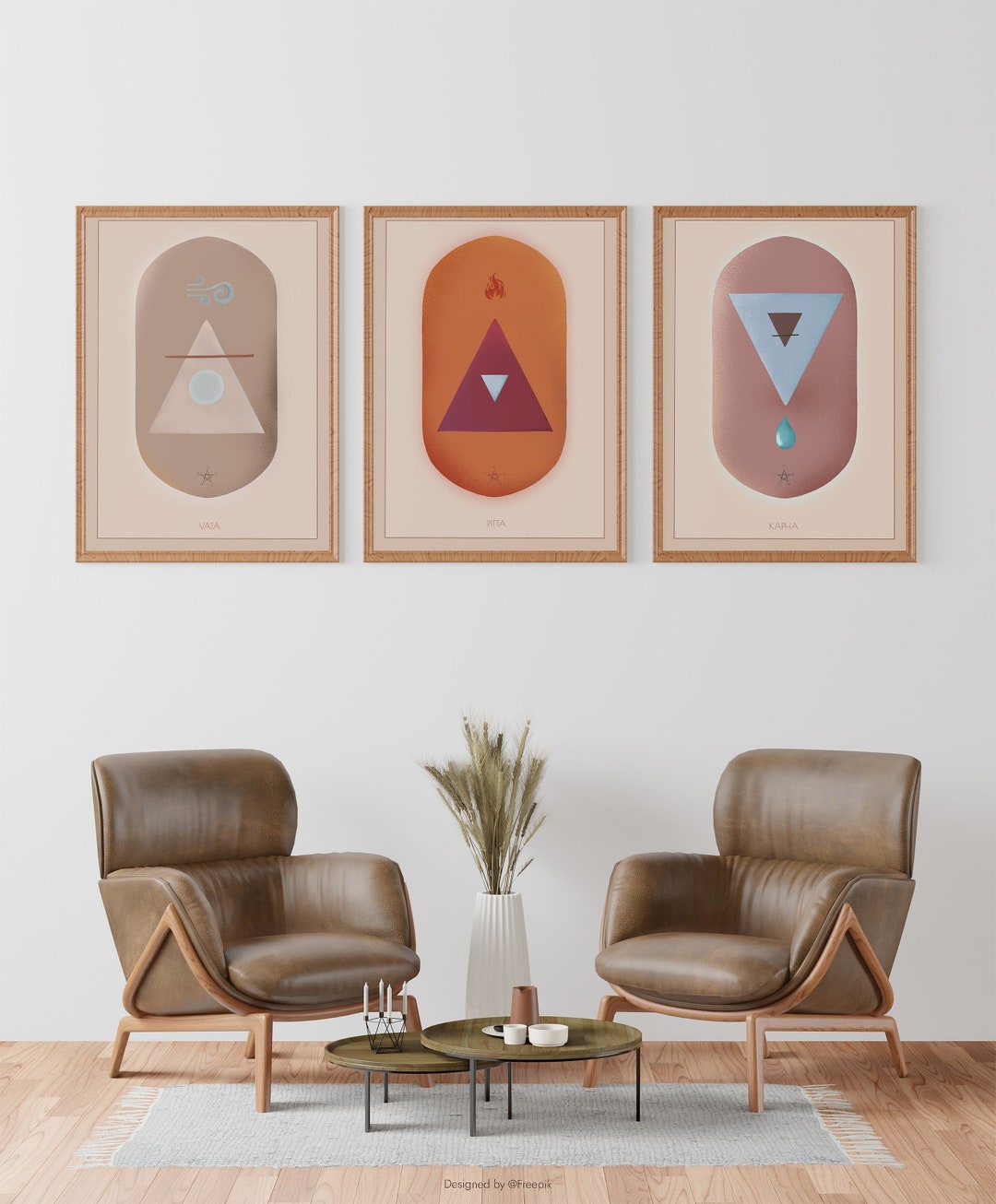 AYURVEDA-SET of 3 POSTERS Ayurveda Art Wall Decor Ayurveda - Etsy