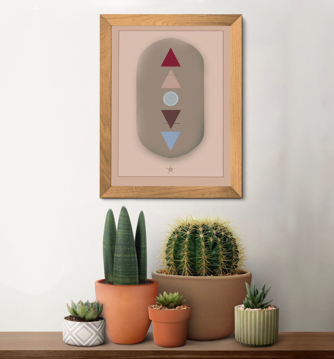 THE ELEMENTS/ Ayurveda Poster, Nature, Wall Decor, Geometric Shape ...