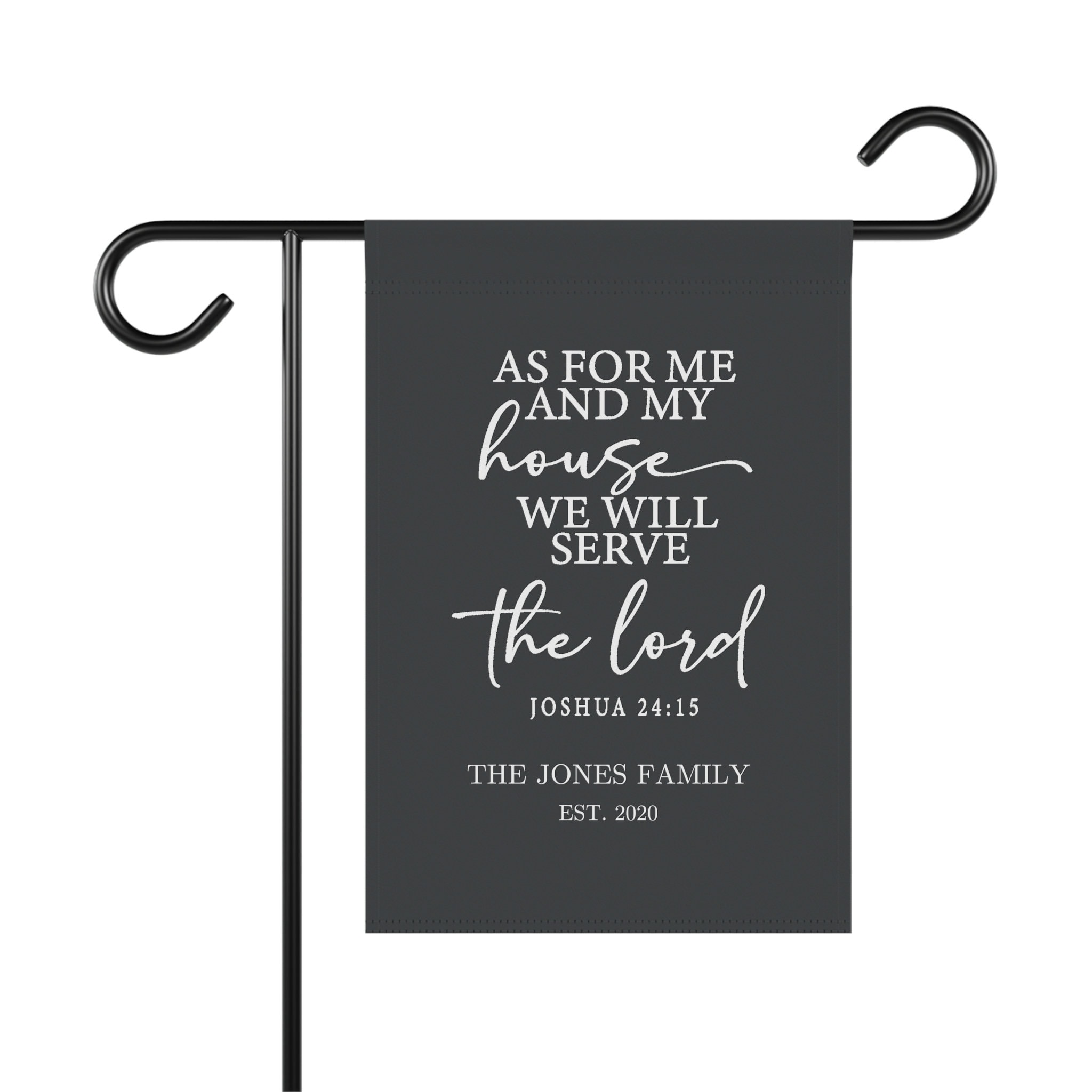 Personalized Bible Verse Yard Banner Christian Garden Flag New Home ...