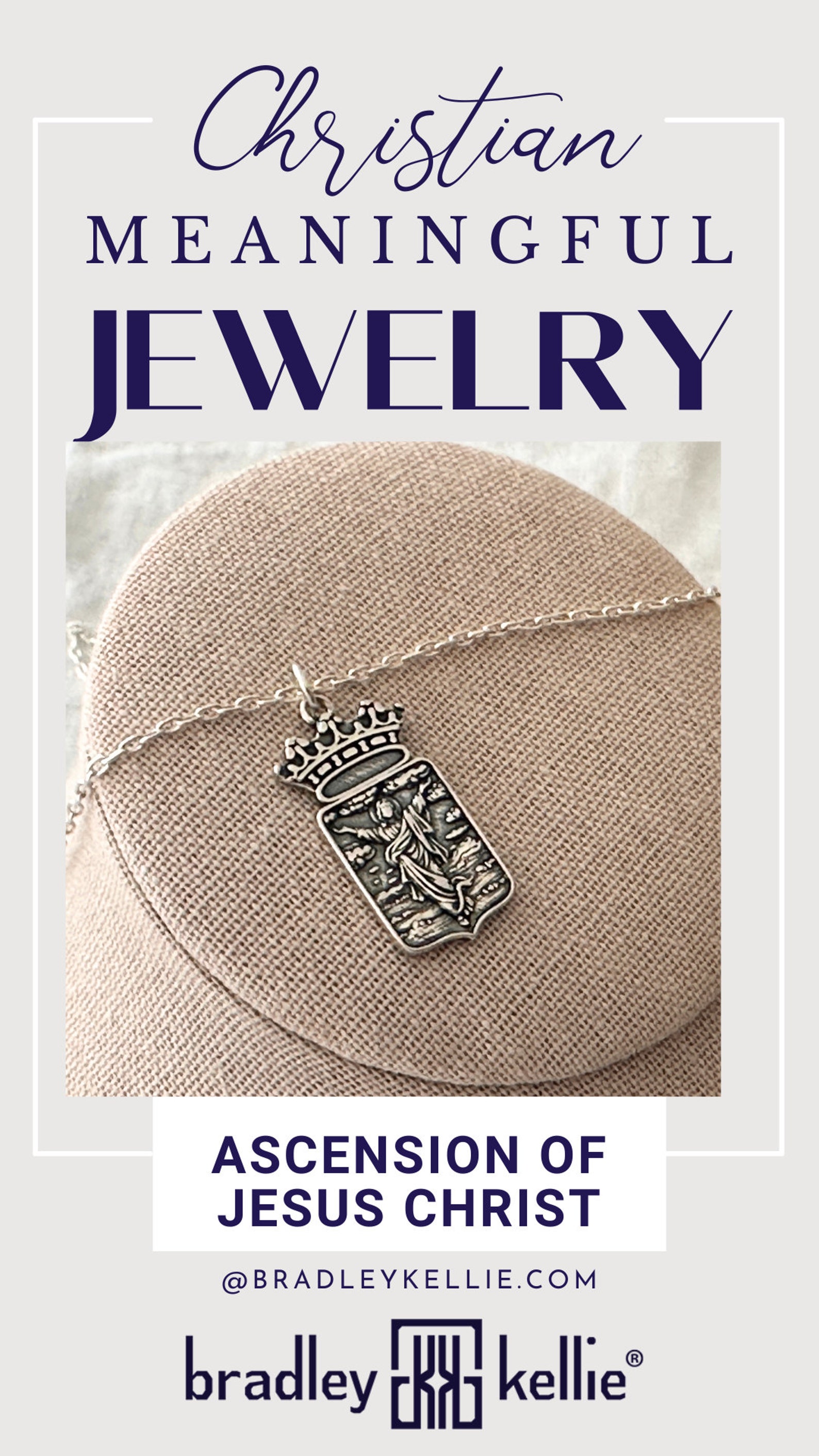 Jesus Necklace Sterling Silver Christian Necklace Gift for Men Jewelry ...