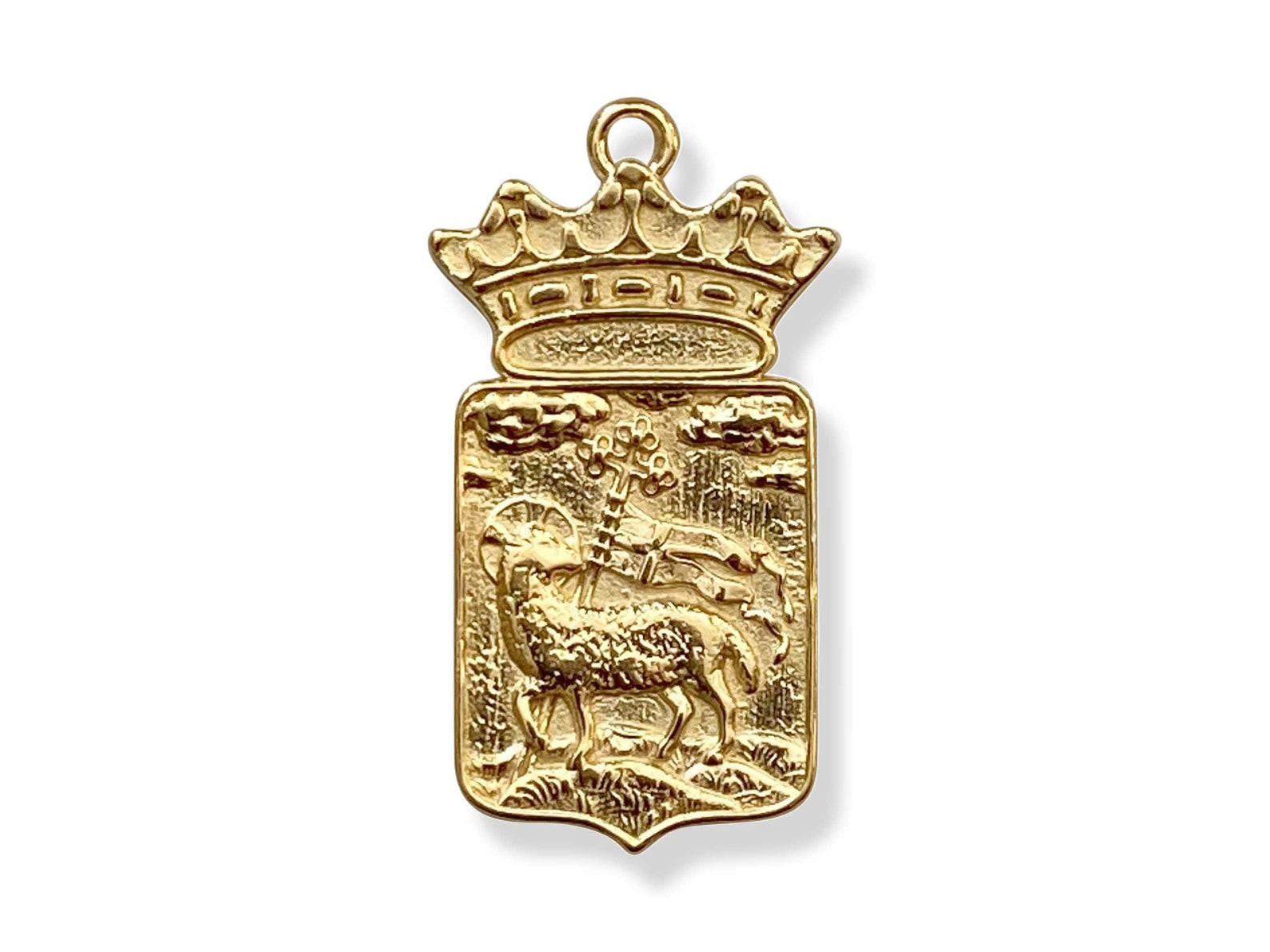 Lamb of God Agnus Dei CHRISTIAN Pendant Sterling Silver 14K or Gold ...