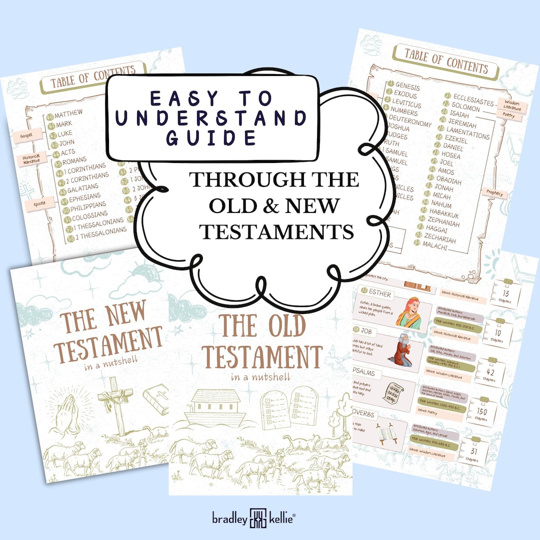 Bible Reading Guide Old and New Testament Instant Study Guide Easy to ...