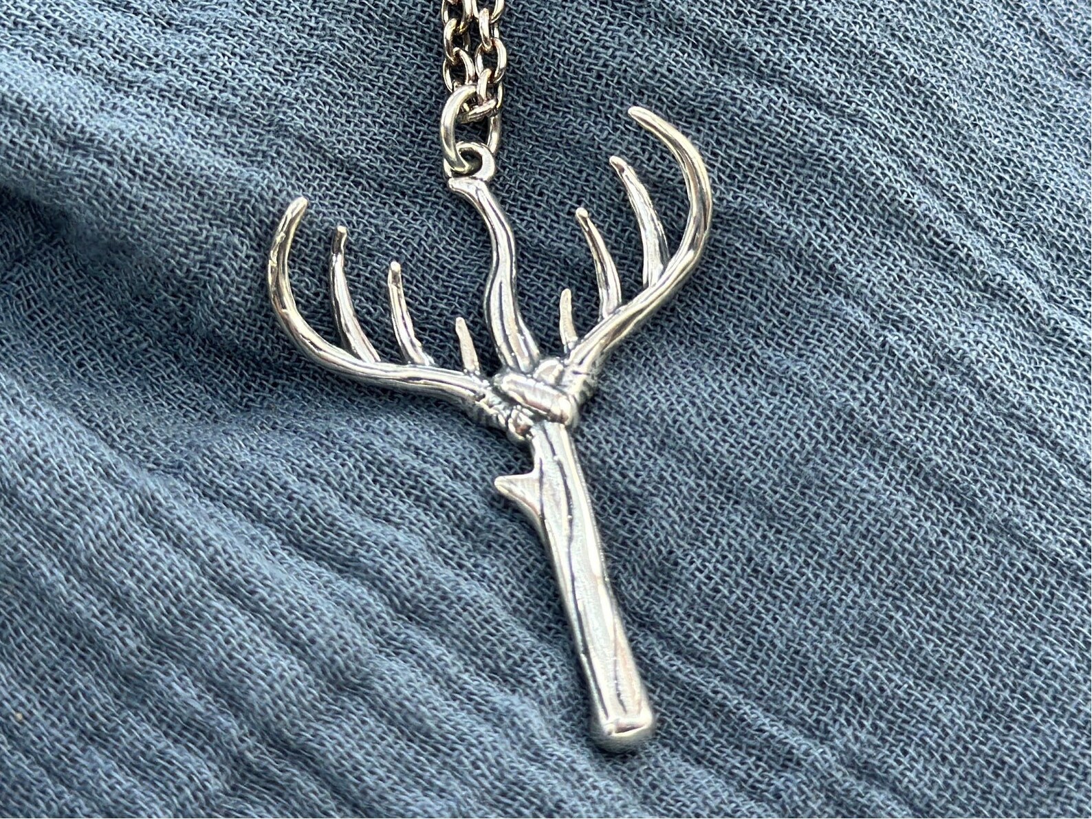 Antler Cross Christian Pendant Sterling Silver Jewelry Country Western ...