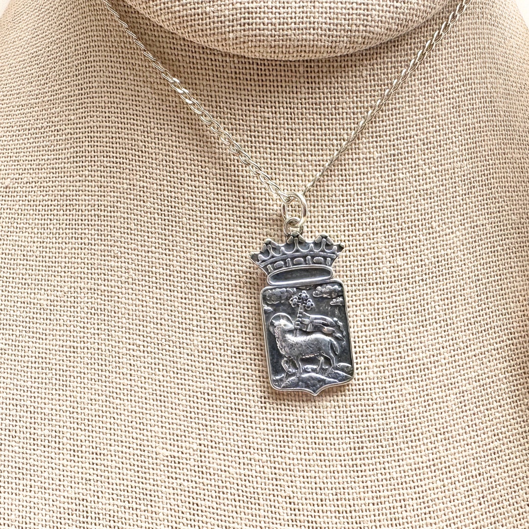 Lamb of God Agnus Dei CHRISTIAN Pendant Sterling Silver 14K or Gold ...