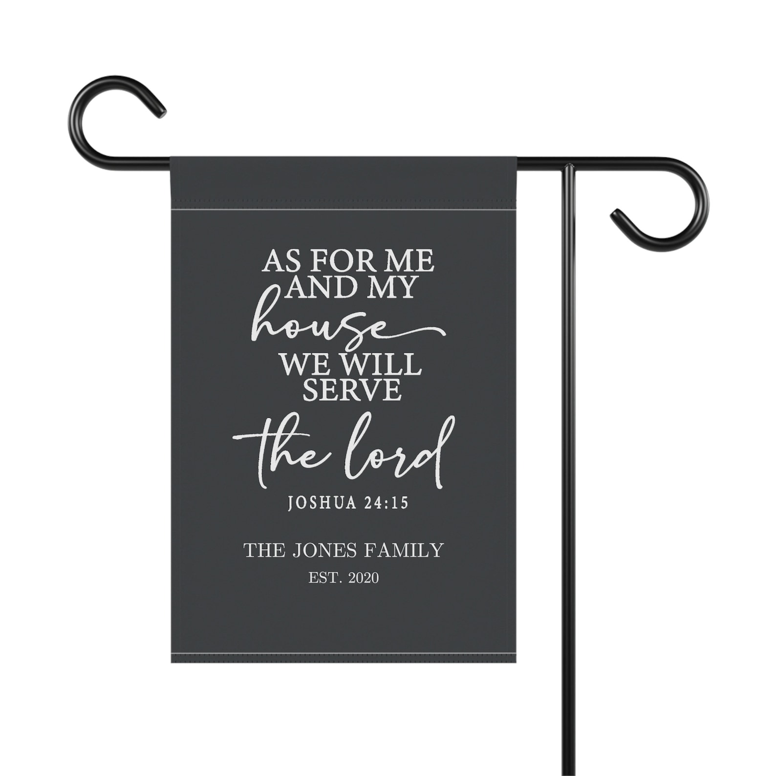 Personalized Bible Verse Yard Banner Christian Garden Flag New Home ...