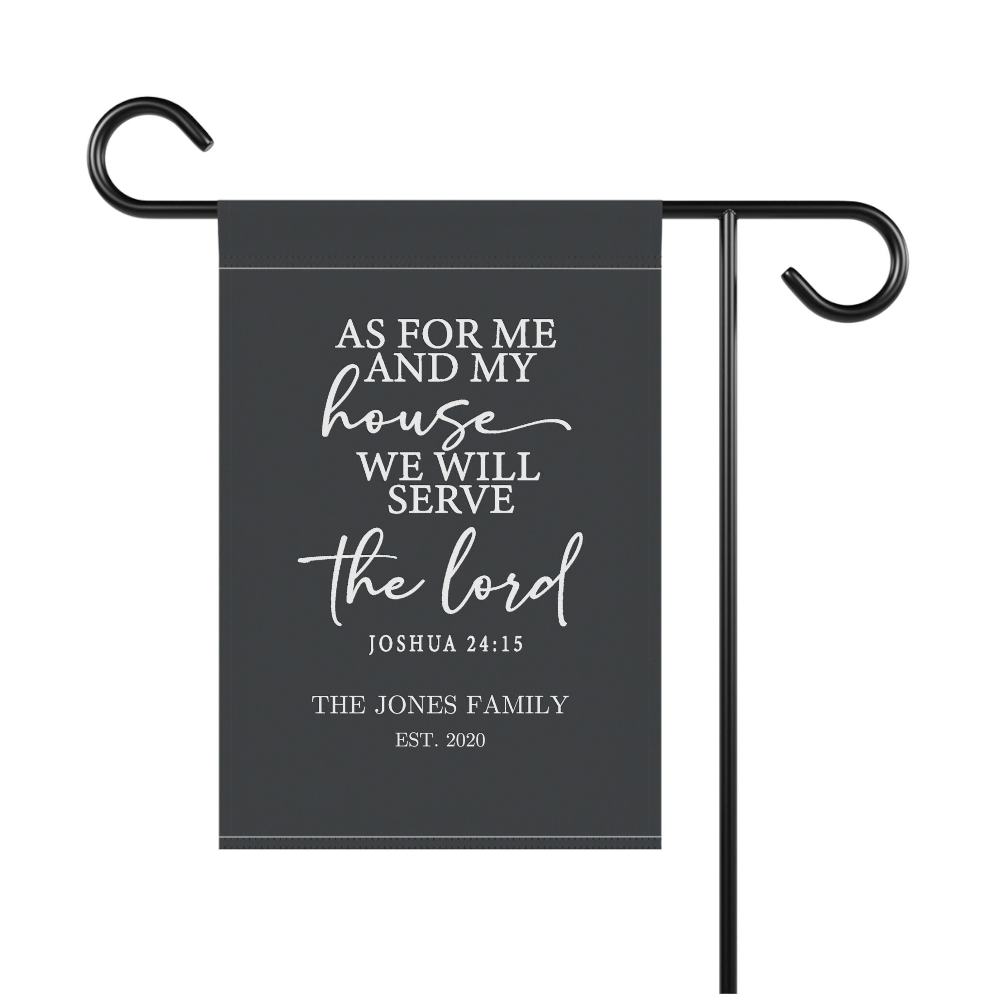 Personalized Bible Verse Yard Banner Christian Garden Flag New Home ...