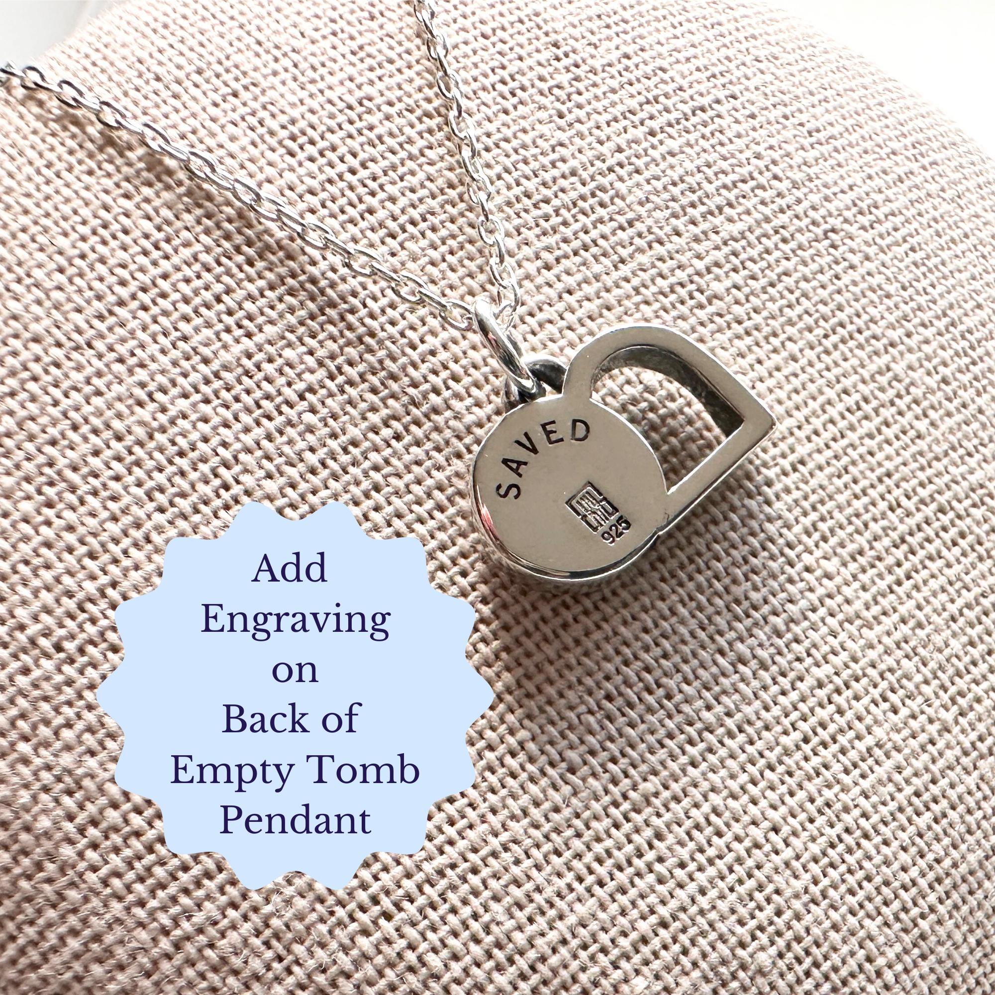 Empty Tomb Necklace in Sterling Silver or Gold Overlay CHRISTIAN Empty ...