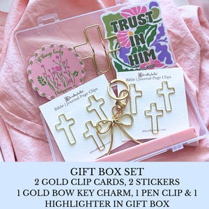 Christian Page Clips Set of 3 Faith Book Marks Journal Page Clips Bible ...