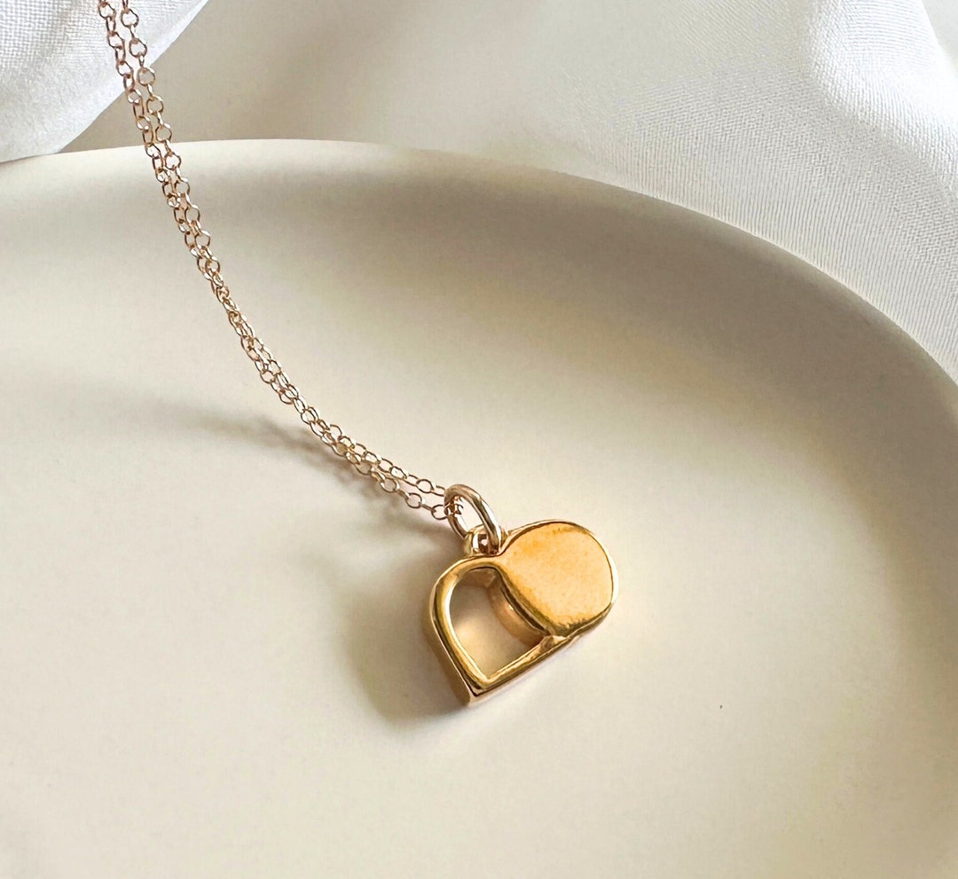 14K Solid Gold Empty Tomb Necklace Gift for Her Empty Tomb Necklace for ...