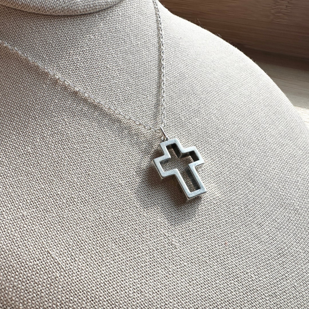 Sterling Cross for Men CHRISTIAN Graduation Gift for Him Mother Son ...
