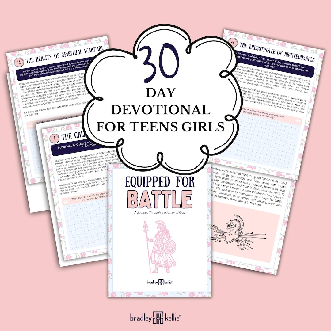 Teen Girl Devotional Armor of God Bible Study Spiritual Warfare ...