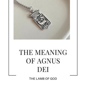 Lamb of God Agnus Dei CHRISTIAN Pendant Sterling Silver 14K or Gold ...