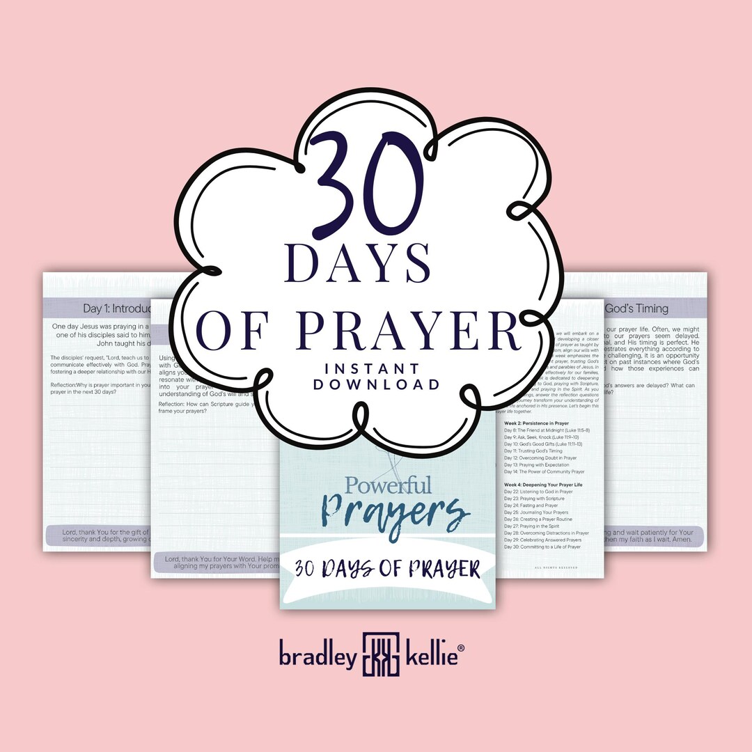 Prayer Guide for New Christian Prayer Workbook for Women Digital ...