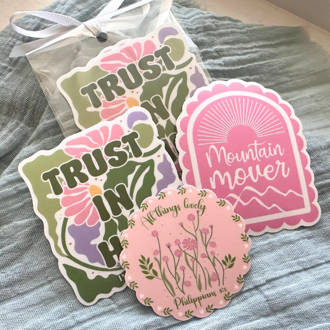 Christian Sticker Set for Her Faith Decals for Laptop Christian Locker ...