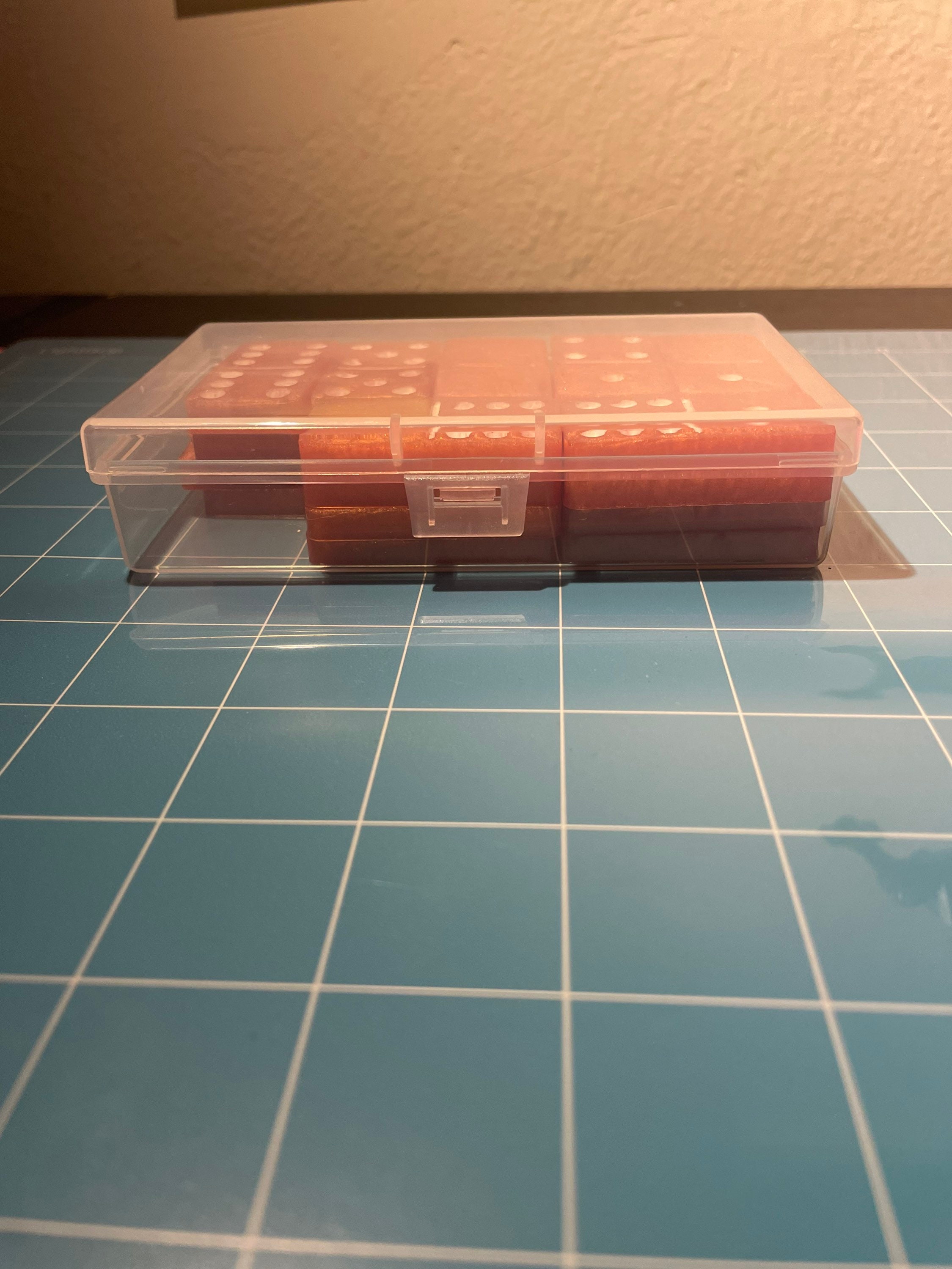 Orange Resin Domino Setcustom Full Set Dominoes Custom - Etsy