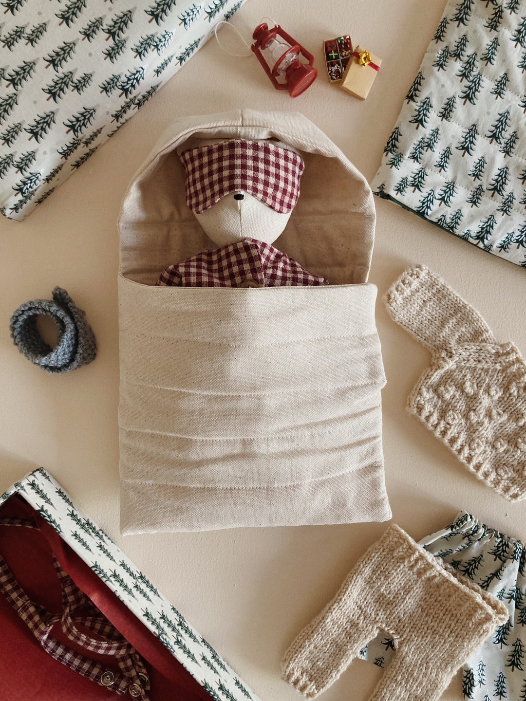 SLEEP-OVER SET for Buttercup Bear, Pdf Pattern - Etsy