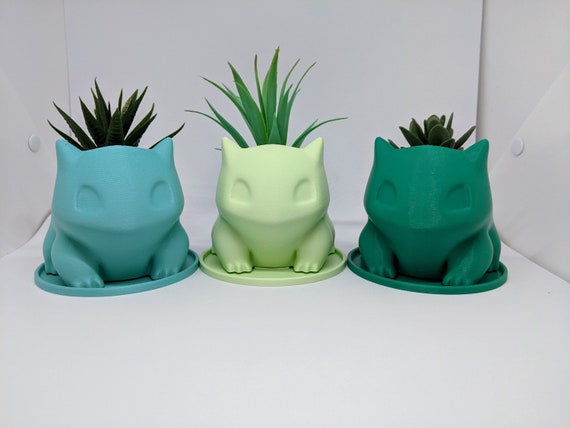 Pokémon Bulbasaur Planter With Free Drip Tray Multiple - Etsy UK
