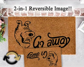 Go Away Door Mat - Etsy