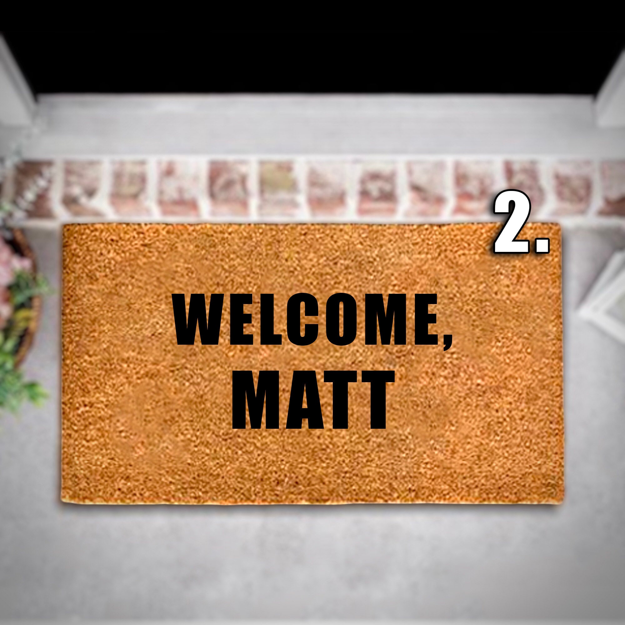 Welcome Matt Welcome Mat Funny Welcome Mat Unique Doormat - Etsy