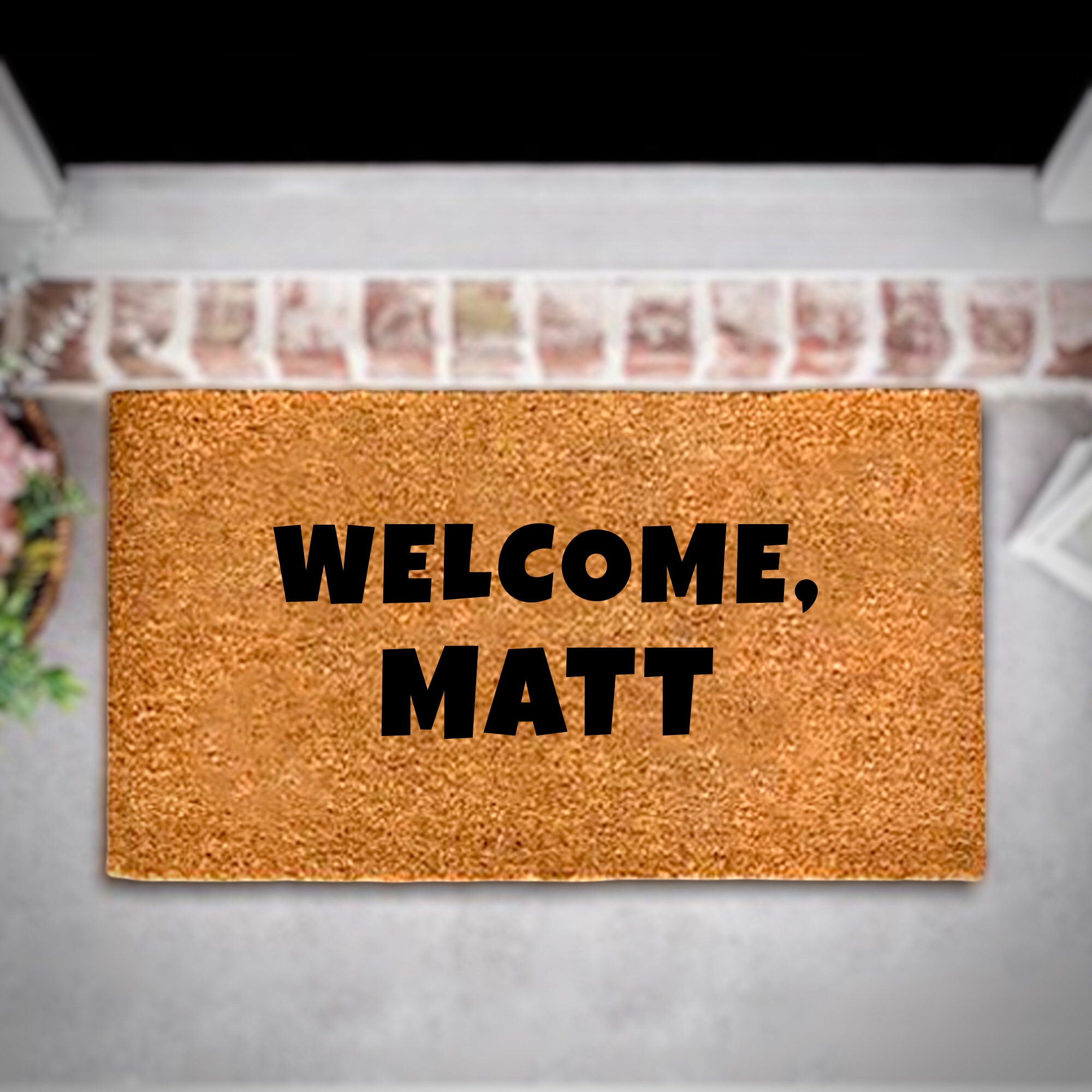 Welcome Matt Welcome Mat Funny Welcome Mat Unique Doormat - Etsy