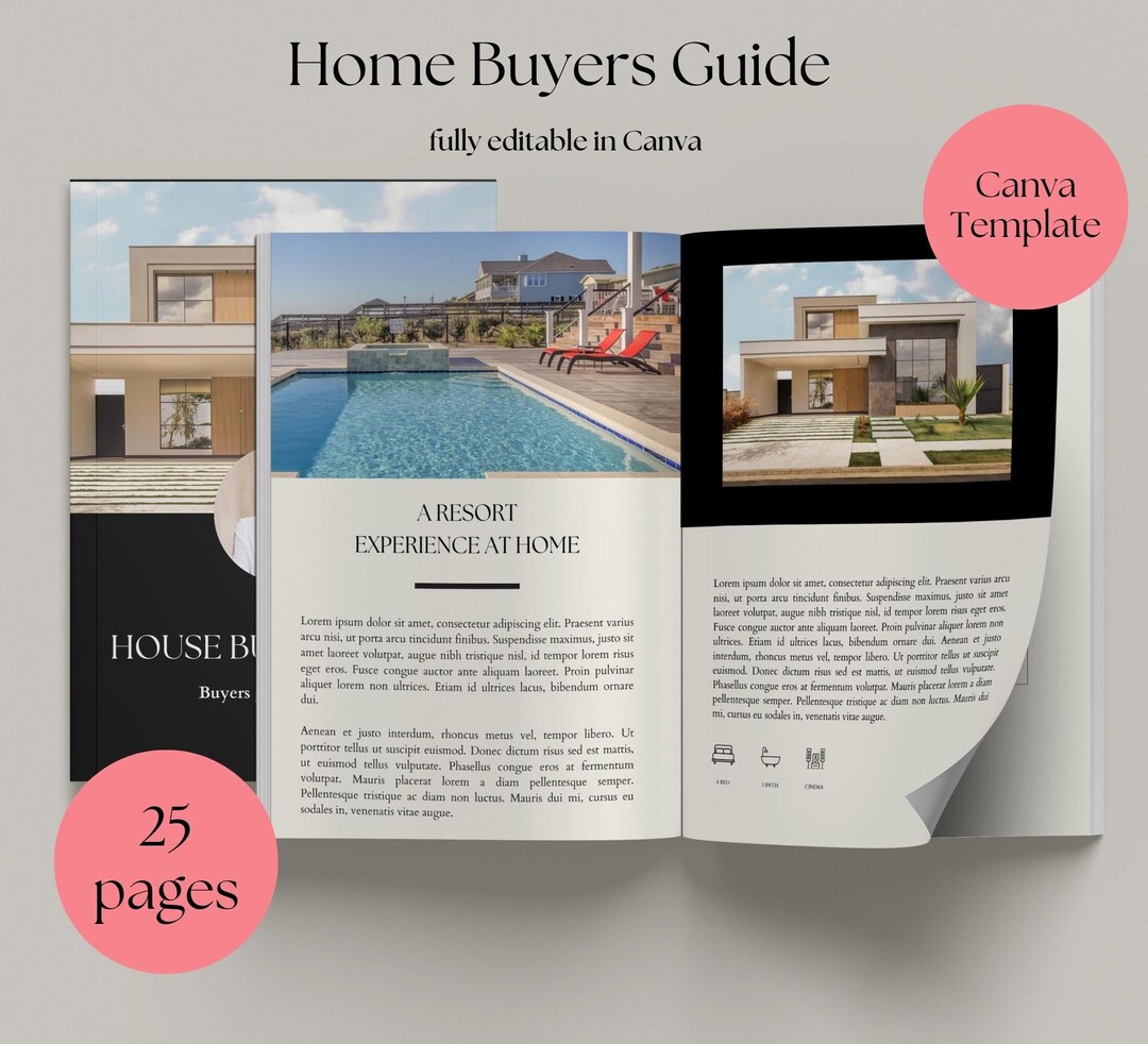 Home Buyer Guide Template 25 Pages | Relocation Guide | Realtor ...