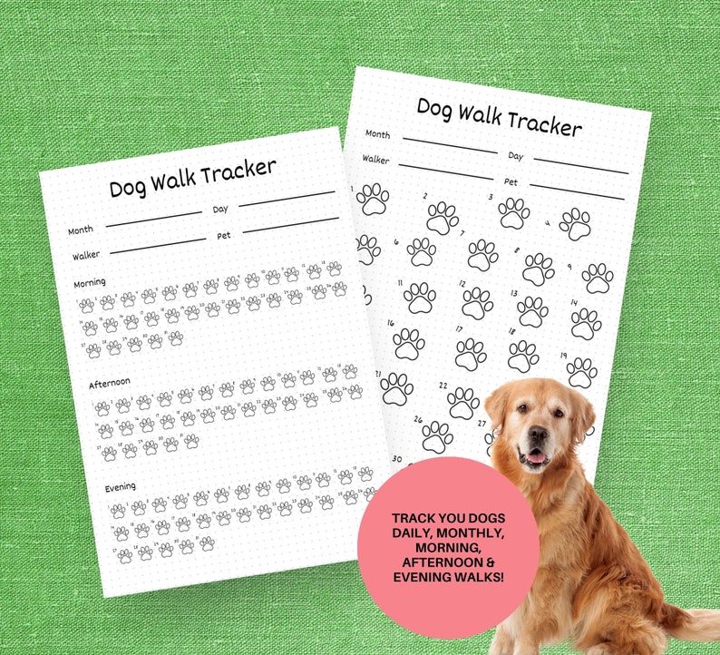 Dog Walking Tracker Dog Walk Schedule Dog Walking Checklist Walking dog-walking-tracker-dog-walk-schedule-dog-walking-checklist-walking