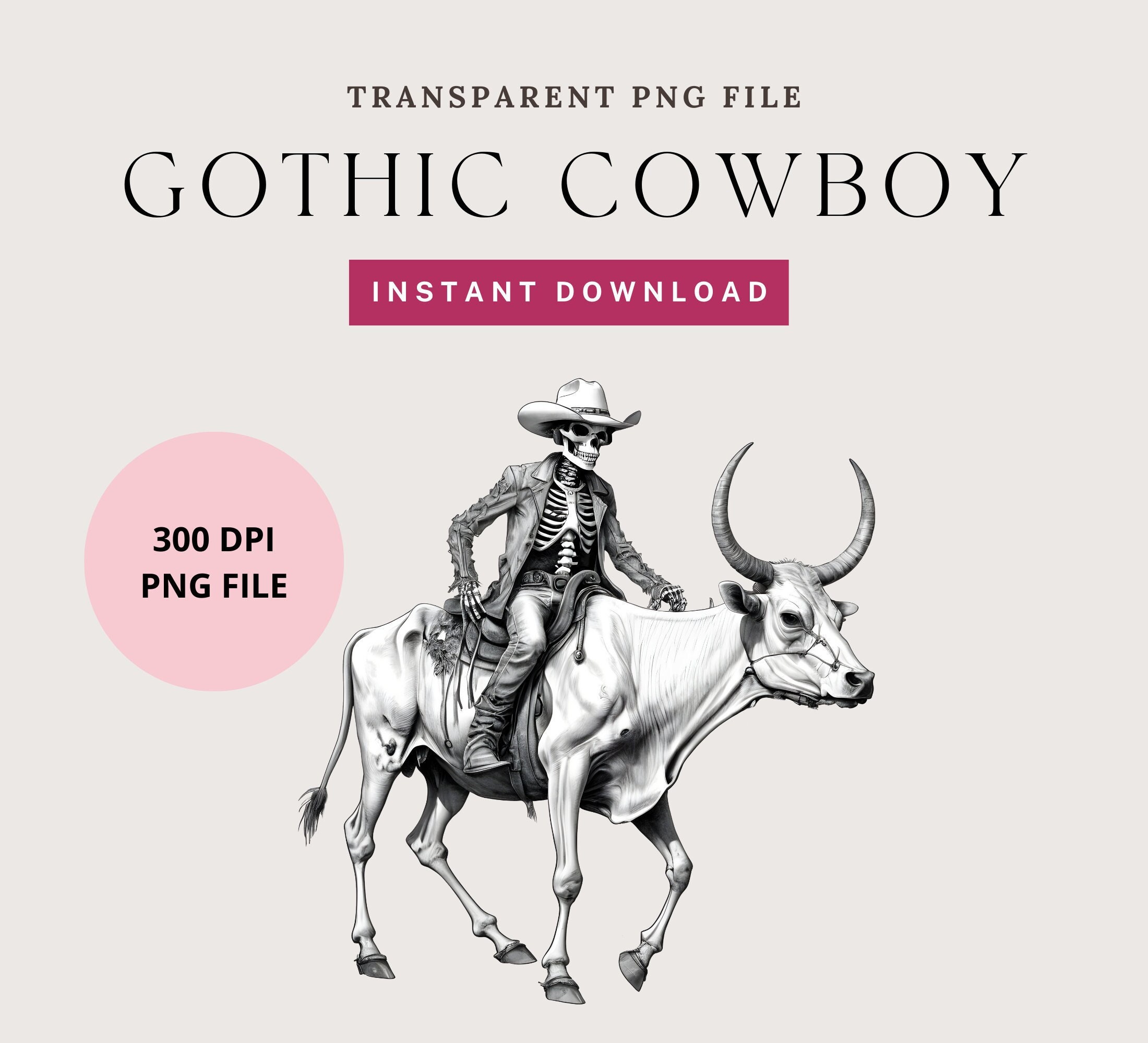 Western Gothic Cowboy PNG, Gothic Cowboy Clipart, Southern Gothic ...