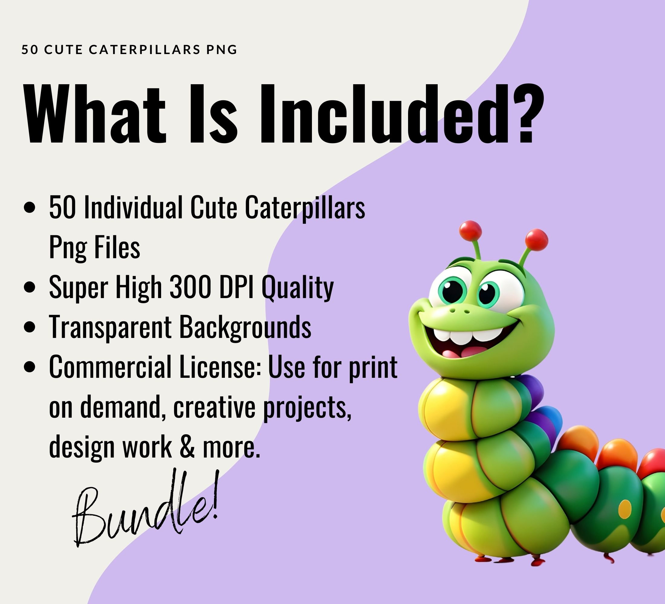 50 Cute Caterpillar PNG, Happy Caterpillar Clipart, Colourful Insects ...