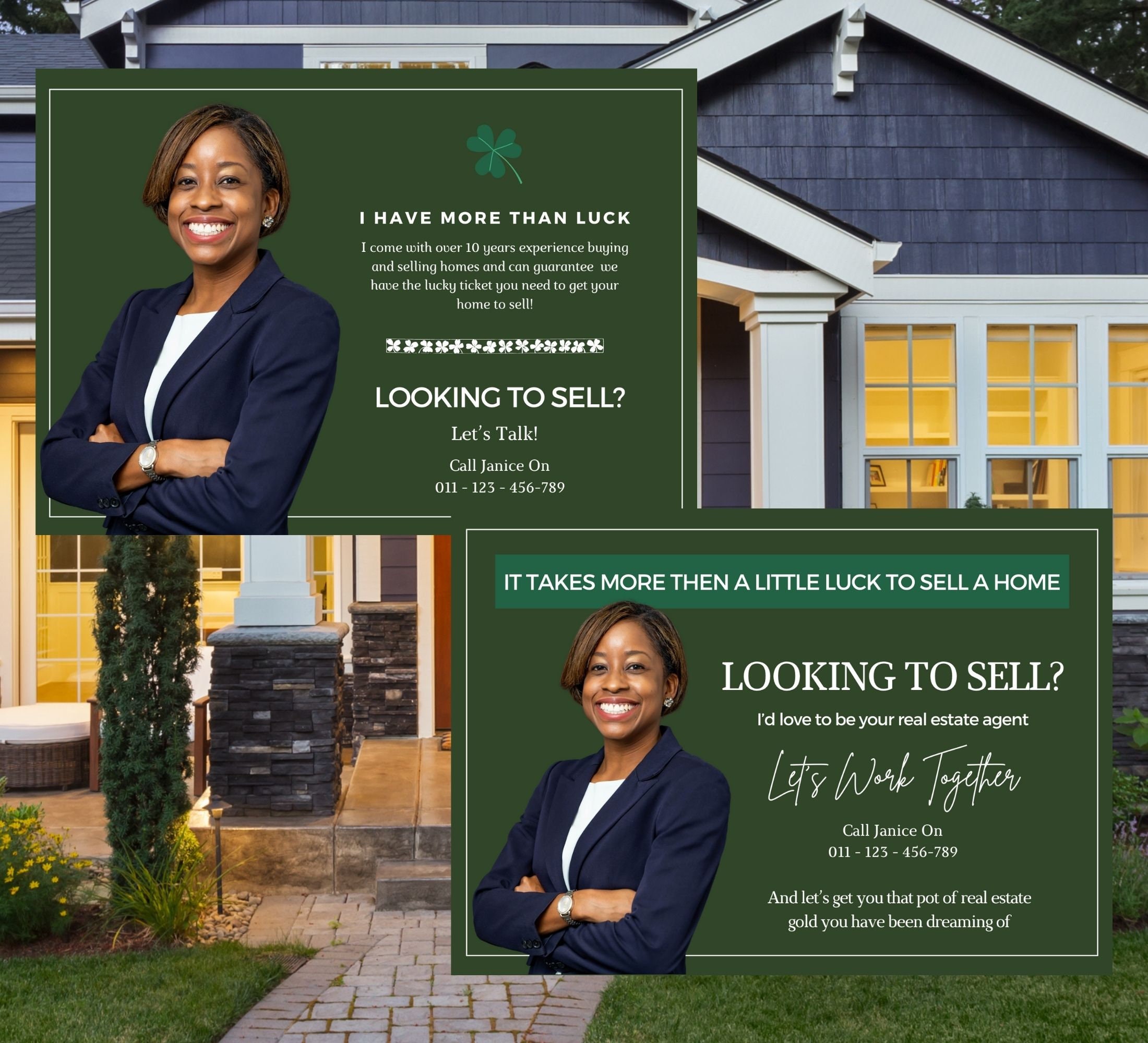 St Patricks Day Realtor Marketing, Real Estate Postcard, Realtor St ...