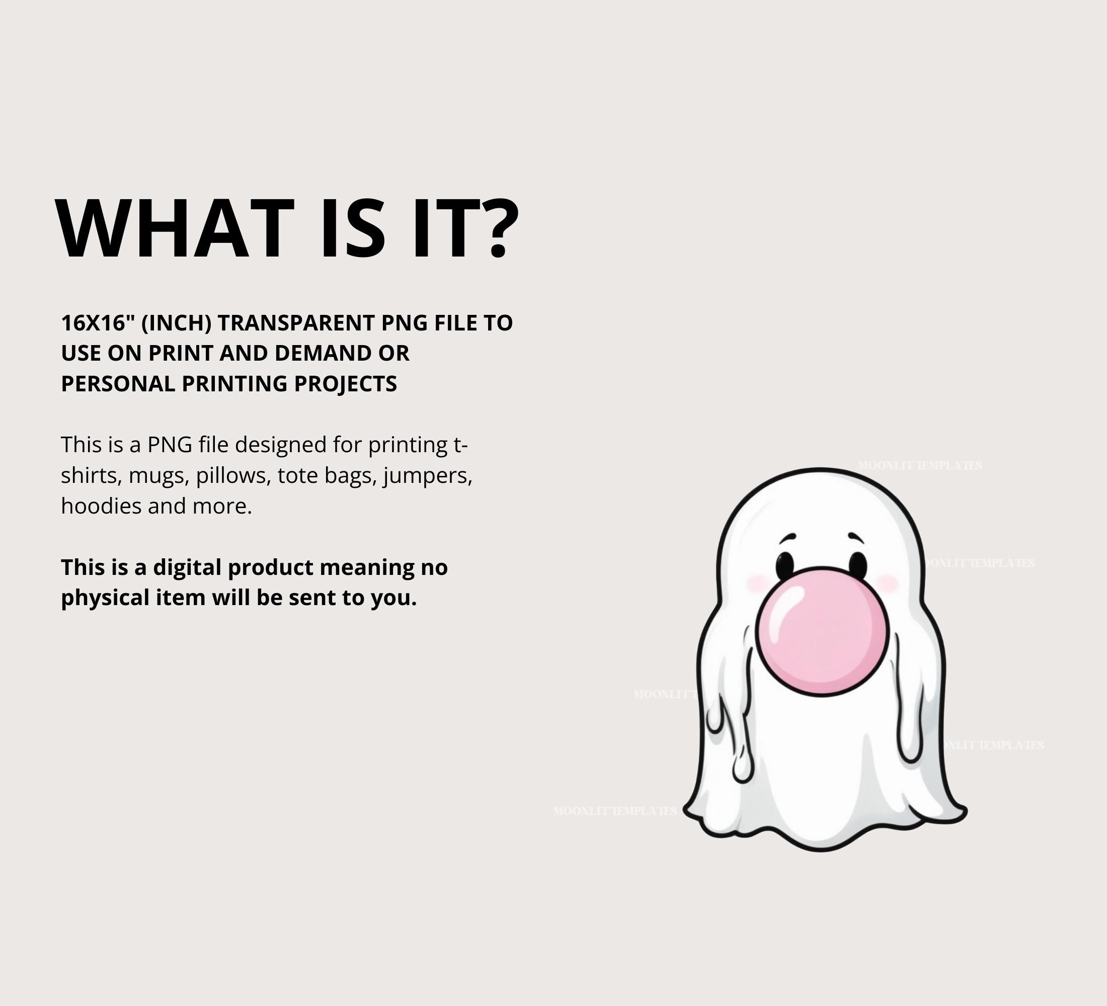 Girly Ghost Blowing Bubble Png, Cute Ghost Blowing Bubble Png, Cute ...