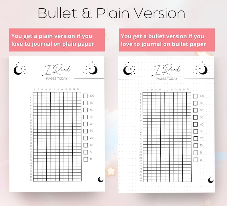 Printable Reading Tracker, Grid Tracker A5 Journal, Reading Tracker ...