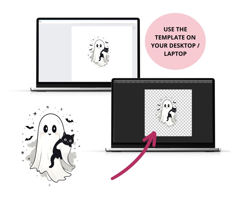 Cute Ghost and Cat Png, Cute Halloween Ghoul PNG, Cold Cup Ghost PNG ...